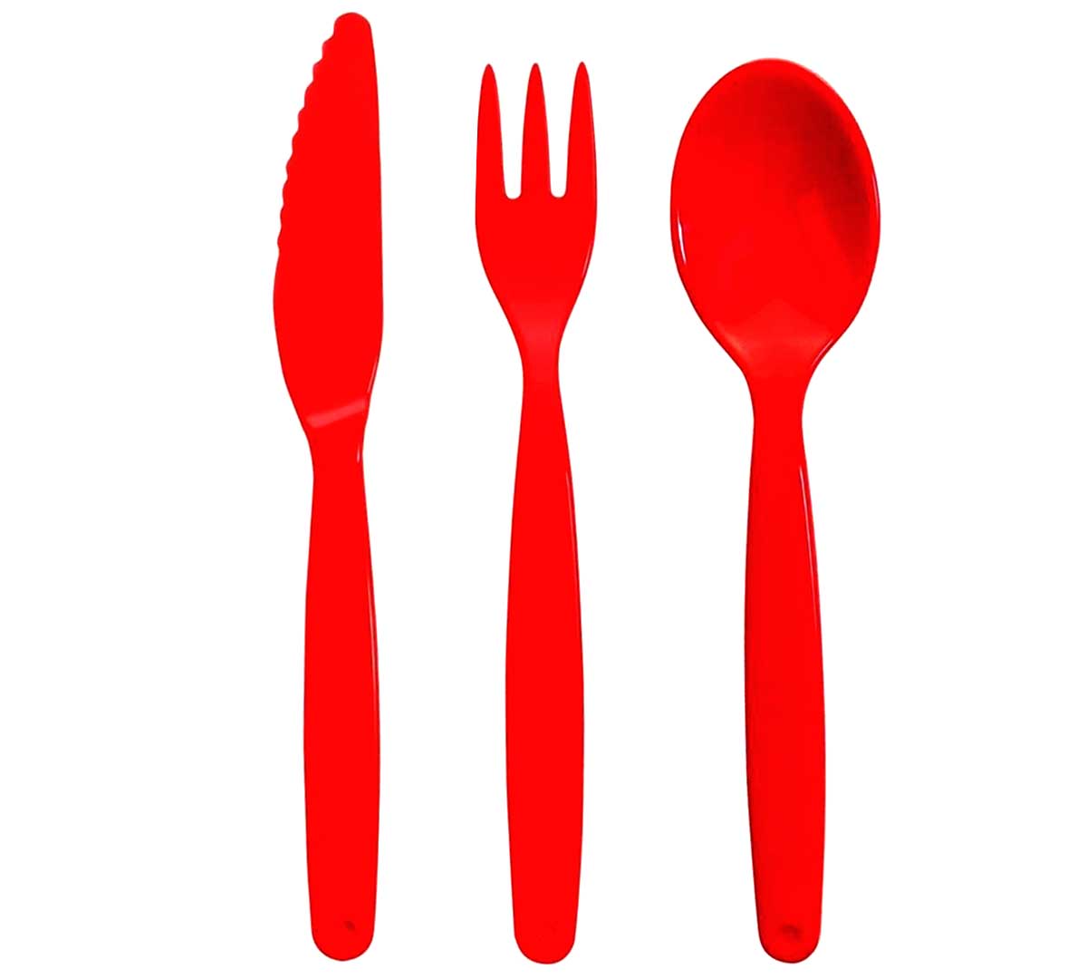 Cubertería Kristallon Policarbonato Rojo